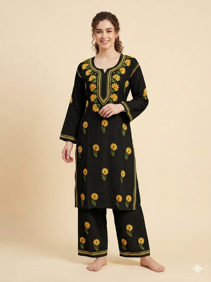 RAAZI Black Rayon Set – Chinmay Creations